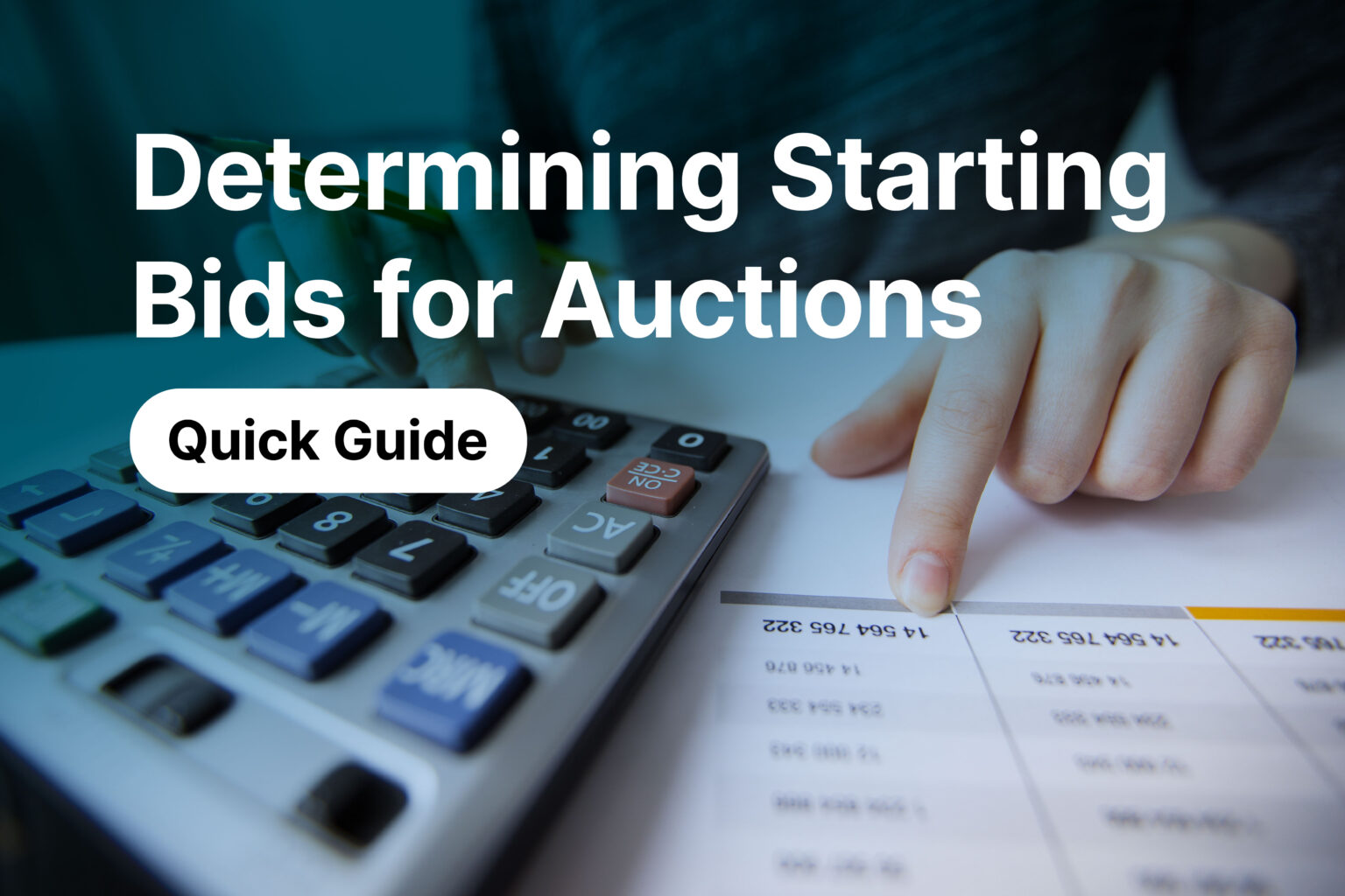 Determining Starting Bids for Auctions: A Guide for Auctioneers in the ...