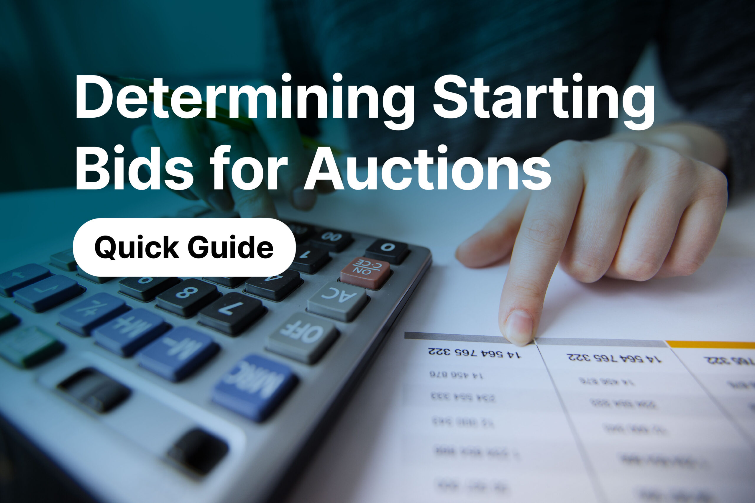 Determining Starting Bids for Auctions: A Guide for Auctioneers in the ...