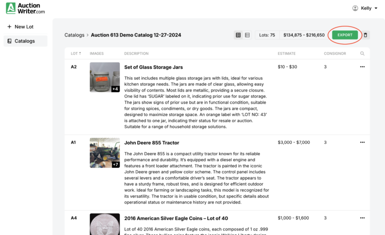 Importing AuctionWriter Catalogs into Auction Flex - AuctionWriter