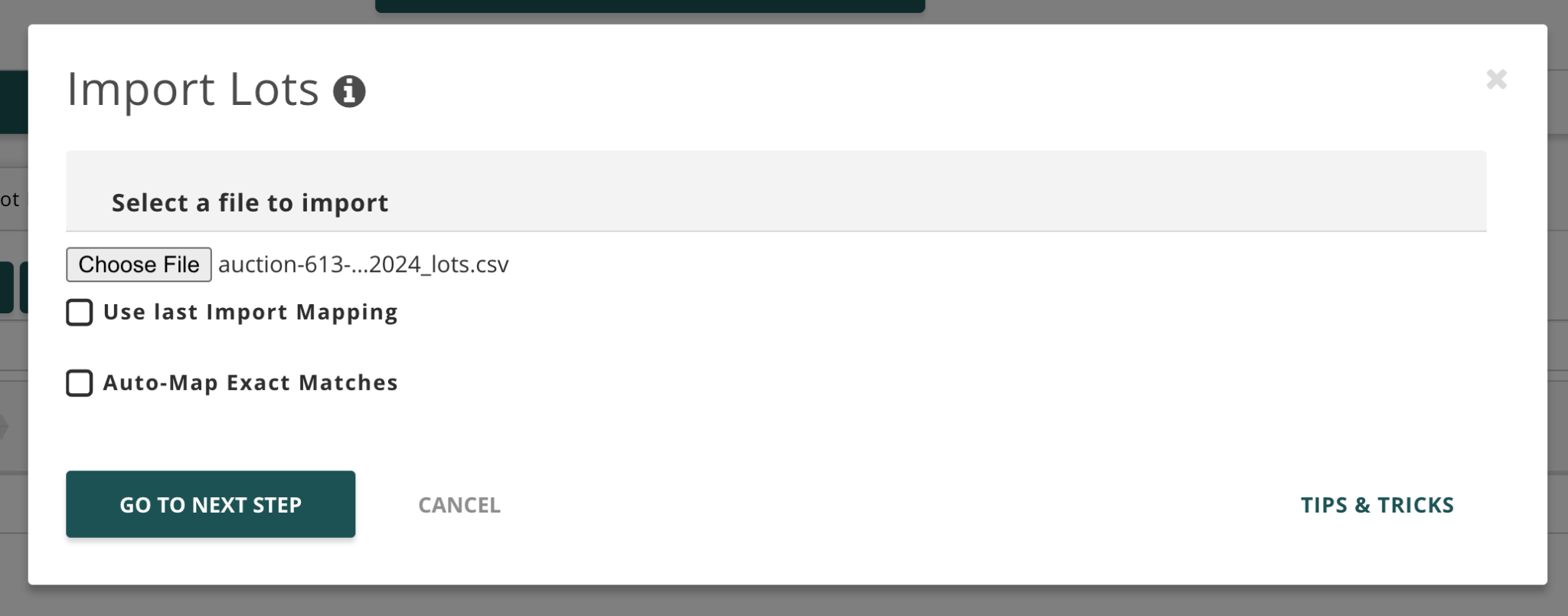 Importing AuctionWriter Data into Auction Flex 360 - AuctionWriter