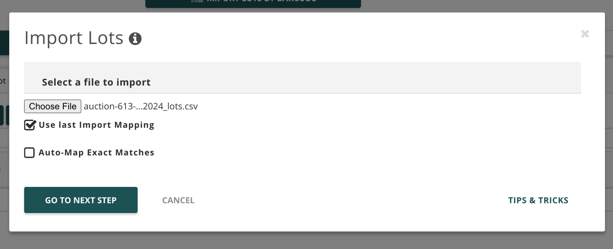 Importing AuctionWriter Data into Auction Flex 360 - AuctionWriter